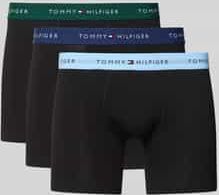 Tommy Hilfiger Slim Fit Trunks aus Baumwoll-Mix im 3er-Pack