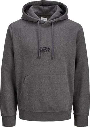 Jack & Jones Hoodie Herren - Kapuzenpullover aus Baumwoll-Polyester-Mix mit Logo, Weichem Innenfutter & Gerippten Bündchen, Pflegeleicht für Freizeit & Alltag - Gr