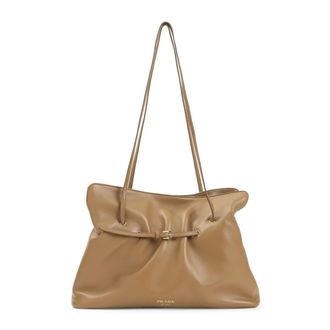 Prada Hobo Bags - Brown Lamb Leather Shoulder Bag With Gathered Desi - Gr. unisize - in Braun - f&uuml;r Damen