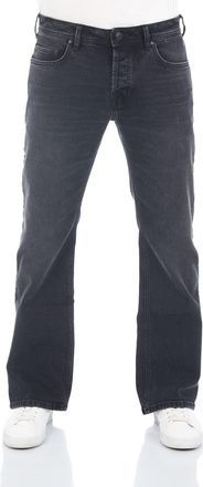 LTB Jeans Jeans Herren Stretch Timor Bootcut Jeanshose Hose Denim, Farbvariante:Black Wash (200), Größe:40W / 32L