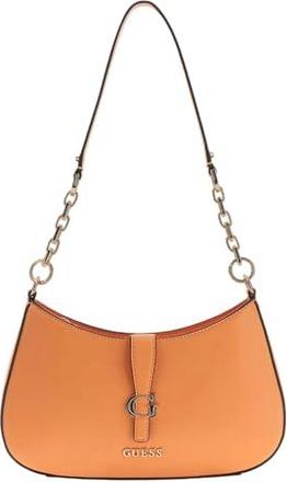 Guess sac &agrave; &eacute;paule Carrie Top Zip Shoulder Bag Apricot abricot