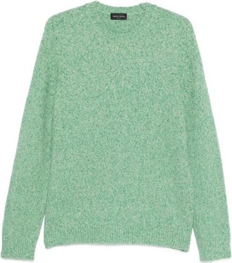 Roberto Collina Homme, Pulls, Vert, Taille: L Pull Col Rond Vert