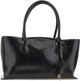Osoi Osoi, Femme, Sacs, Noir, Taille: ONE Size Double Handle Tote Bag