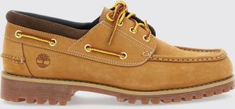 Timberland Nubukleder-Bootsschuhe mit gepr&auml;gtem Logo und gezahnter Sohle