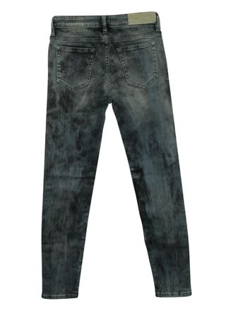 Iro jean &agrave; effet d&eacute;lav&eacute; - Bleu