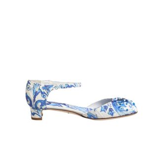 Dolce & Gabbana Femme, Chaussures, Multicolore, Taille: 36 EU Floral Crystal Embellished Ankle Strap Chaussures