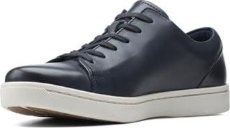 Clarks Homme Kitna Lo Basket, Cuir Bleu Marine, 43 EU