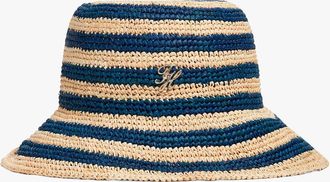 Tommy Hilfiger Bob ray&eacute; &agrave; logo brod&eacute; en paille