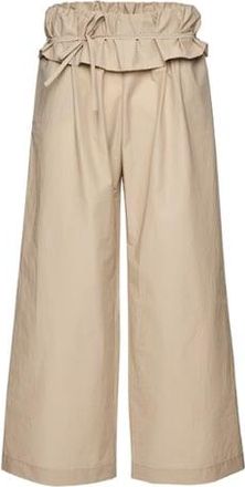 Magda Butrym Pantalon &agrave; taille basse et volants en coton m&eacute;lang&eacute;