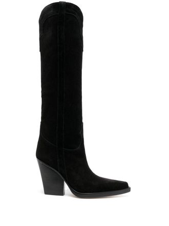 PARIS TEXAS Kniehohe Stiefel - Schwarz