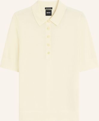 HUGO BOSS Poloshirt Fidenka Aus Merinowolle beige