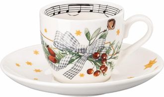 Hutschenreuther Sammelserie 2024 S&uuml;&szlig;er die Glocken nie klingen Espressotasse 2tlg