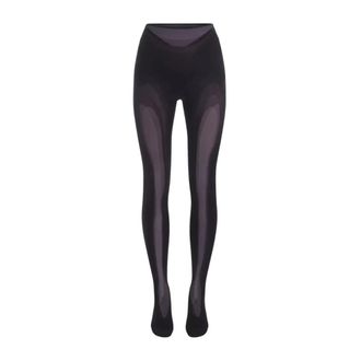 MUGLER Stirrup Mesh Leggings - - Underwear - Damen - Schwarzk - S