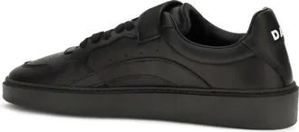 Dsquared2 Mens Sneakers With Leather Strap Black Calf Trainers