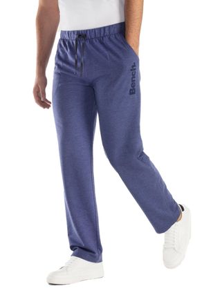 Bench Herren Relaxhose Jogginghose Freizeithose lang Taschen Logo bequem weich, Dunkelblau Melange, Gr. 56/58