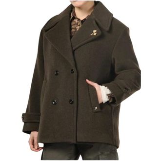 Mason's Femme, Manteaux, Brun, Taille: 40 FR Leonie Peacoat
