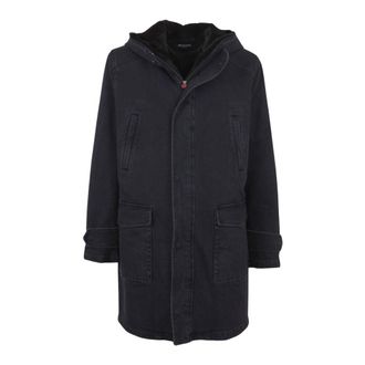 Kiton Nuovo Parka - - Coats - Herren - Schwarzk - XL