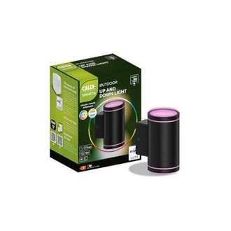 Calex Smart Outdoor Applique Murale bidirectionnelle connect&eacute;e, Contr&ocirc;lable via App, Compatible Alexa, Google Home et raccourcis Siri, Couleurs RGB et blanc