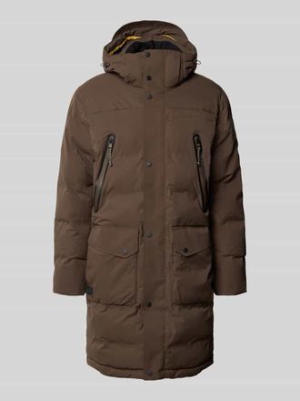 Camel Active Regular Fit Parka mit Pattentaschen und Kapuze