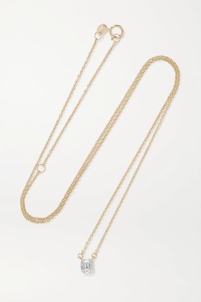 Stone and Strand Shield Of Strength Kette Aus 9 Karat Gold Mit Diamanten