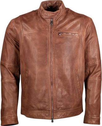 Peuterey Homme, Vestes, Brun, Taille: XL Leather Vestes
