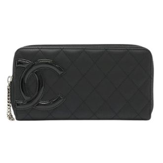 Chanel Pre-owned Cambon Line Zip Wallet Black Pink - - Pre-owned - Damen - Schwarzk - ONE SIZE