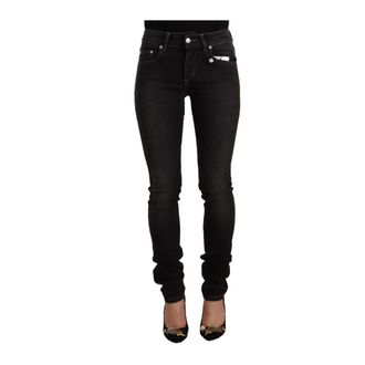 Gianfranco Ferre Mid Waist Baumwoll-Skinny-Jeans mit schlanker Passform - - Jeans - Damen - Schwarzk - W26