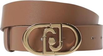 Liu Jo Femme, Accessoires, Brun, Taille: ONE Size Ceinture en Cuir avec Boucle Entrelac&eacute;e