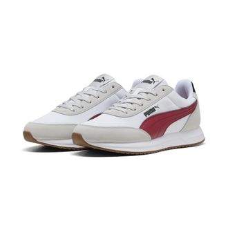 Puma R78 LIGHTWIND, Unisex Sneaker, COOL Light Gray-Dark Crimson-PUMA White