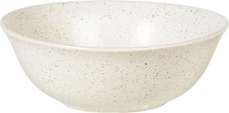 Broste Copenhagen Nordic Vanilla Buddha Schale aus Steingut, Unikat, sp&uuml;lmaschinenfest, mikrowellengeeignet, Ma&szlig;e: 21 x 7,5 cm, 14533446, Creme