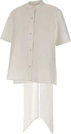 The Garment Femme, Blouses et Chemises, Blanc, Taille: 36 FR Cyprus Scallop Shirt