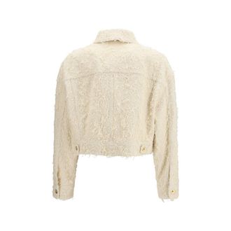 Brunello Cucinelli Womens Beige Cotton Denim Jacket Clothing