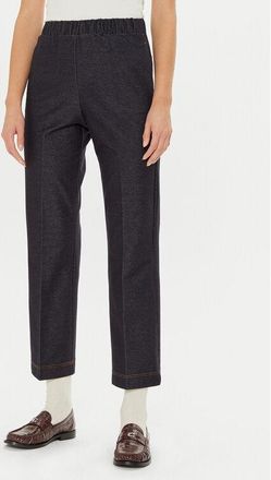 Max Mara Stoffhose Quiete 2426786048600 Dunkelblau Regular Fit