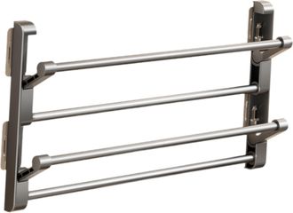 Generic 2-stufiges Faltbares Schuhregal for Aufh&auml;ngen An Der Wand, Kunststoff Und Metall, Vielseitiger Handtuchhalter Zur Wandmontage, Platzsparend for Haust&uuml;