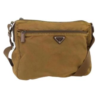 Prada Sac &agrave; bandouli&egrave;re vintage Pre-owned - Femme - Pre-owned - Beige - Taille: ONE Size