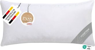 Spessarttraum Daunenkissen 40x80 cm | 3-Kammer Kopfkissen | F&uuml;llung (Au&szlig;en) | 100g | Allergiker geeignet (Nomite) | Oeko-TEX | Made in Germany