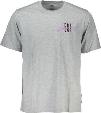 Levi's Homme, Tops, Gris, Taille: L T-shirt &agrave; manches courtes d&eacute;contract&eacute;