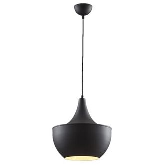 Opviq Modern Black Chandelier, Metal Body, 90 cm Height, 40 cm Diameter, E27 Socket, Max 40W | Stylish Industrial & Scandinavian Design for Home Decor