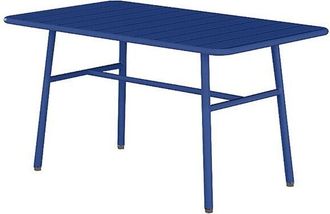 Vente-Unique Table basse de jardin en m&eacute;tal - Bleu nuit - MIRMANDE de MYLIA