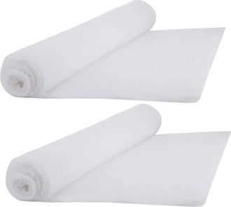 DOITOOL 2 Stück Künstliche Schneedecken Weiße Schneedekoration aus Strapazierfähigem Material Schneeteppich für Winter und Weihnachtsdekoration Zuschneidbar f