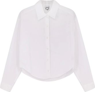 Aspesi Femme, Blouses et Chemises, Blanc, Taille: 32 FR Cotton Poplin Shirt