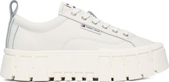 Tommy Jeans Sneakers Tommy Jeans Tjw Vulc Flatform Leather EN0EN03008 Wei&szlig;