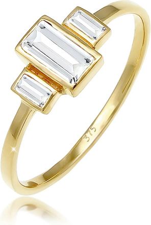 Elli Ringe - Ring Verlobungsring Topas Edelstein Zart 375 Gelbg - Gr. 52 MM - in Gold - für Damen