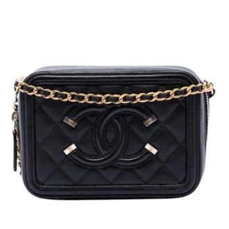 Chanel Sac bandouli&egrave;re vintage Pre-owned - Femme - Pre-owned - Noir - Taille: ONE Size