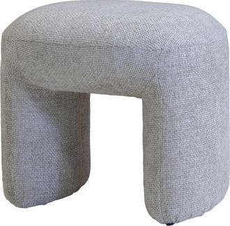 Giga Meubel Hocker Taupe - Stoff - 47x42x42cm - Hocker Raven