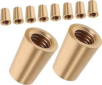 Lurrose 10st&uuml;cke Runde Konische Messingf&uuml;&szlig;e Als Schneidebrettf&uuml;&szlig;e Und Dekorative Tablettf&uuml;&szlig;e F&uuml;r Holzgestelle Schutzf&uuml;&szlig;e F&uuml;r Schmuckk&auml;stchen Und Pr&auml;sentations