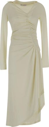 Off-white Knielanges Kleid - Weiß