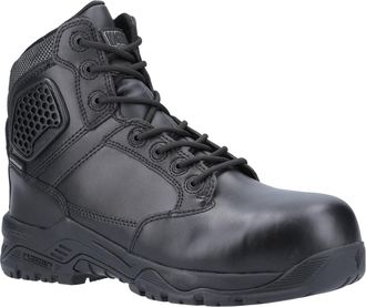 Magnum Strike Force 6.0 S3 Black Waterproof Leather Side-Zip Combat Safety Boot