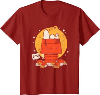 Peanuts Snoopy Halloween Doghouse Boo Pumpkins T-Shirt