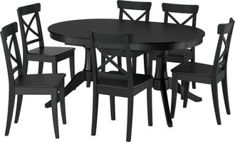 IKEA ROSENTORP / ROSENTORP Tisch und 6 Stühle